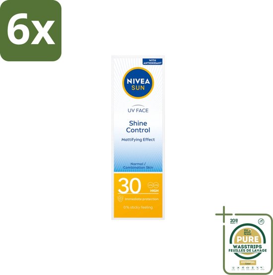Nivea Sun – Gezichtscrème – Shine Control SPF 30 – 50 ml ...