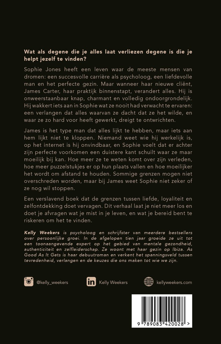 The Good series 1 - As Good As It Gets (NL editie), Kelly Weekers ...