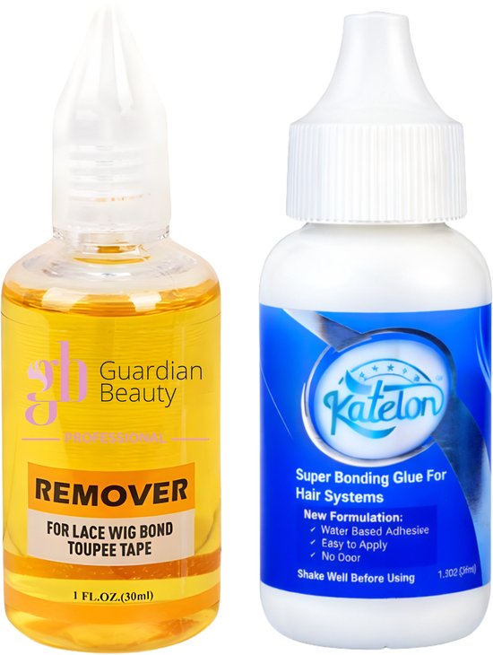 Pruik Lijm & Guardian Beauty Remover Set - Super Bonding Glue for Hair ...