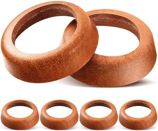 Allecto Plus - Leren Manchetten voor Waterpompen - Set van 6 Stuks ...