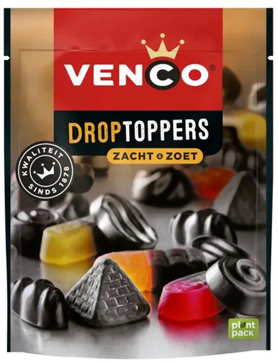 Venco Droptoppers Zacht Zoet zak (10x 225gr) | bol