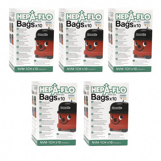 Numatic - HepaFlo - Stofzuigzakken - Stofzuigerzakken - 50 stuks | bol