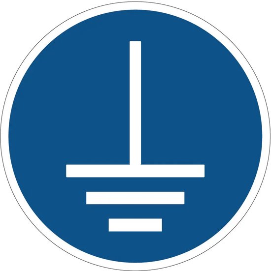 Aarding verplicht gebodsbord - M005 - Sign Again - 10 cm | bol