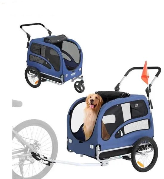 Hondenfietskar - Fietskarren - Fietskar - Fietskar Bagage - Inklapbare ...
