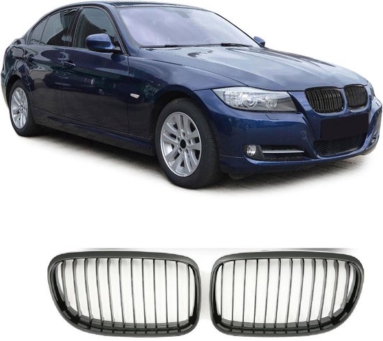 Sport Grill Glans Zwart Geschikt voor Bmw 3 serie E90 E91 LCI Enkele M Spijl Nieren | bol