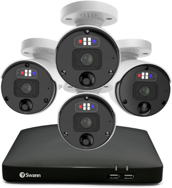 Swann 8 Channel 4K Master Series NVR - Beveiligingscamera's - 4 Camera ...