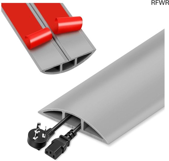 RFWR® Zelfklevende Kabelbescherming - 1,5 Meter Kabelbak voor Veilig ...