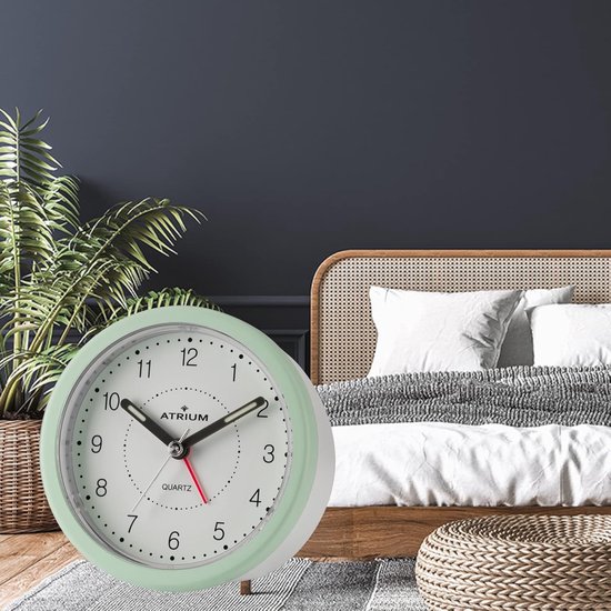 RFWR® Modern design analoge wekker zonder tikken met licht en snooze ...