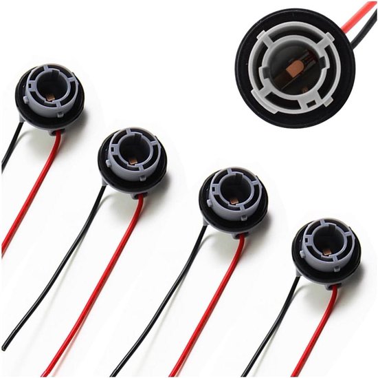 Titel: Pack van 5 Lamp Fittingen met BA15S LED Adapter voor Signal ...