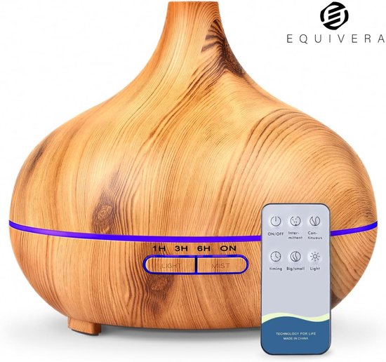 Equivera Etherische Olie Diffuser - Diffuser - Aroma Diffuser Draadloos - Draadloze... | bol