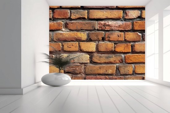 Peel & stick Fotobehang - Rustic Brick Wall Charm - 250x50 centimeter | bol