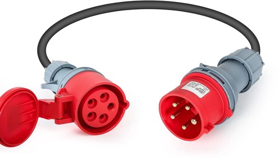 CEE Power Adapter - 32A Male to 16A Female - 5 Pin High Power Adapter ...