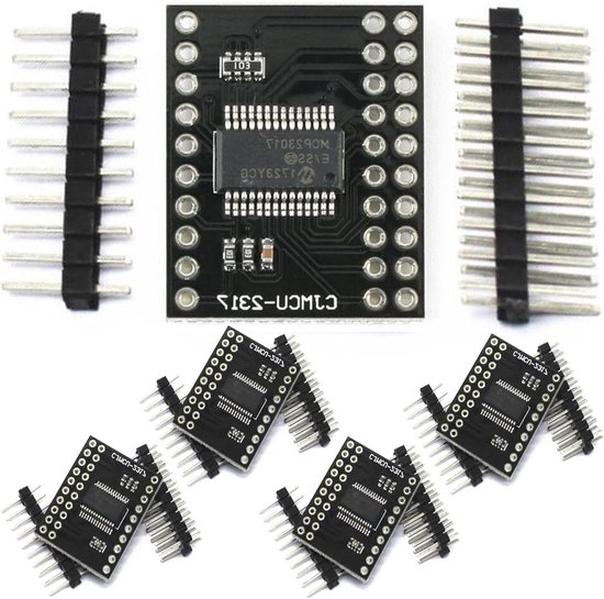 MCP23017 I2C 16-bits I/O Expander - 5 stuks - Bidirectionele pinnen ...