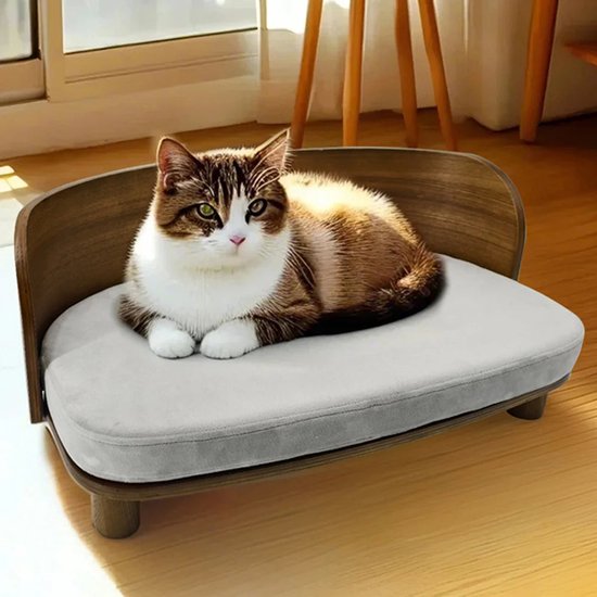 Huisdierbed – Dierenbed – Kattenbed – Hondenbed – Houten Frame ...
