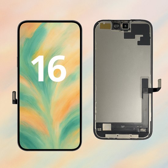 Écran LCD pour iPhone 16 avec cadre de caméra frontale | Écran haute ...