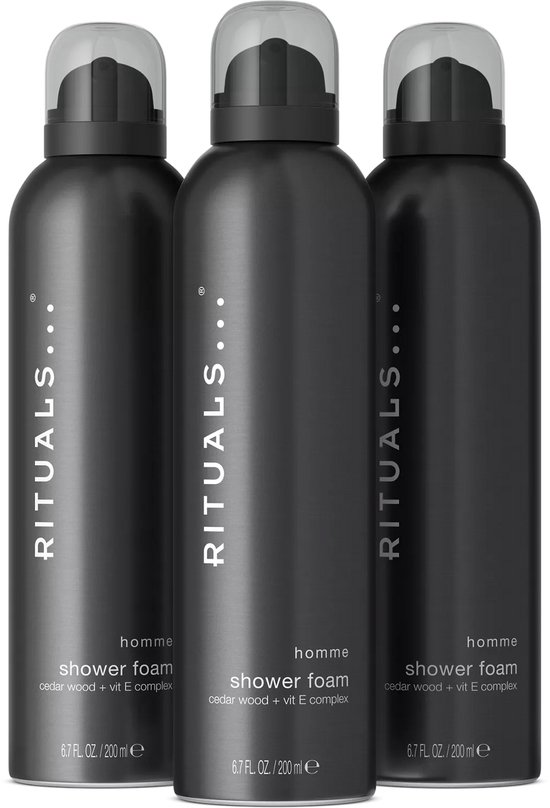 Rituals of Homme - Shower Gel 3 x 200 ml Value Pack- Body Wash | bol