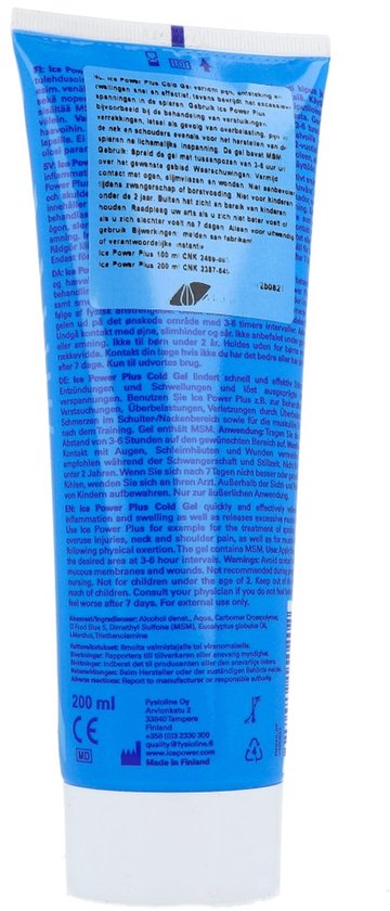 Ice Power Gel + MSM - 200 ml | bol