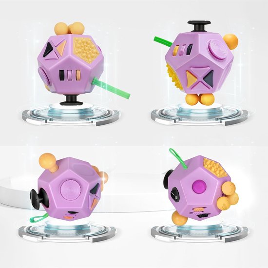 Fidget Cube 12 Sides - Fidget Toys Cube Antsy Labs Original Fidgets Speelgoed Kubussen... | bol