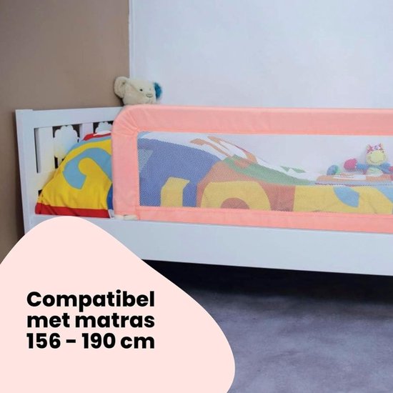 Bedrand - Opblaasbare Bedrand met Flap - Bedrand Baby - Bedhekje ...