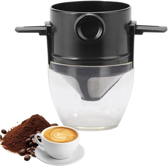 Reusable Stainless Steel Cone Coffee Drip Filter Premium Coffee Funnel ...