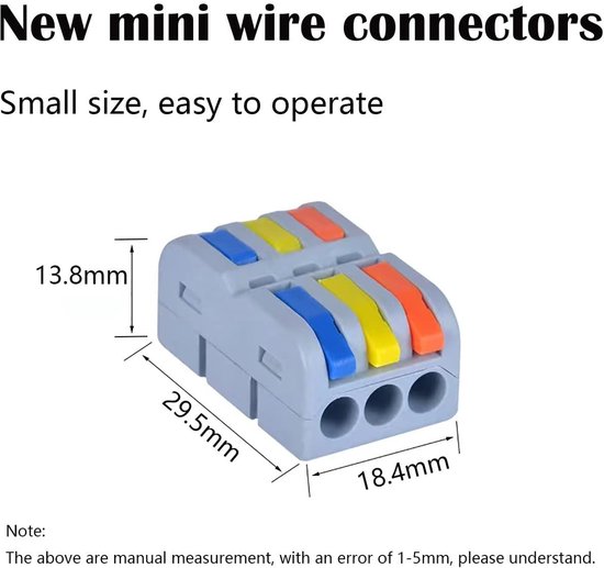 Elektrische Draadconnectoren - Compacte Mini Kabelconnectoren - Nieuwe ...