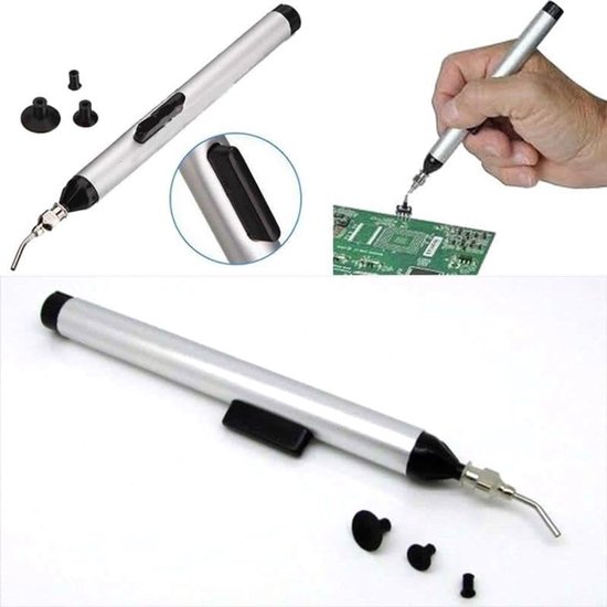 Vacuum pen met vervangbare zuigpads - IC SMD vacuüm zuigpen - fijne ...