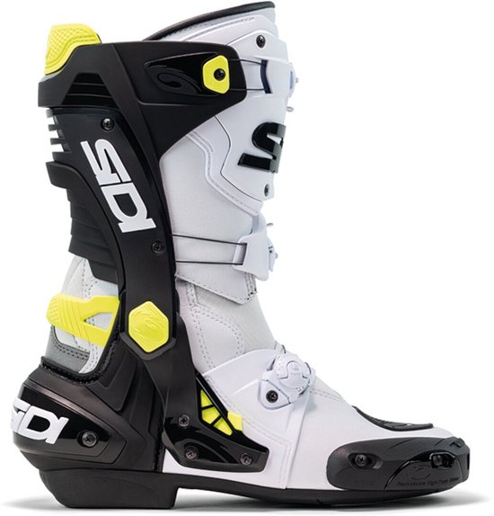 Bottes de moto Sidi Rex Wit , Zwart et jaunes - Pointure 43 - Botte | bol