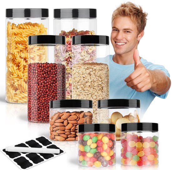Yegoookay 8 Mottenbestendige Opbergdozen (0,2L + 0,4L + 0,5L + 1L) BPA ...