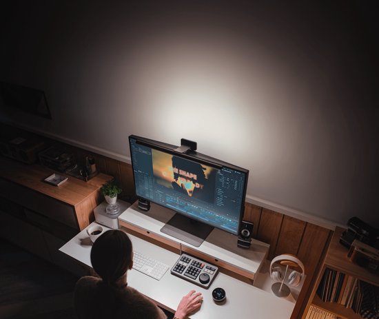 BenQ ScreenBar Halo 2 Monitor Lamp - Dimbare LED light - Voor flat ...
