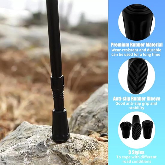 Allecto Plus - Embouts en caoutchouc pour bâtons de marche nordique 14 ...