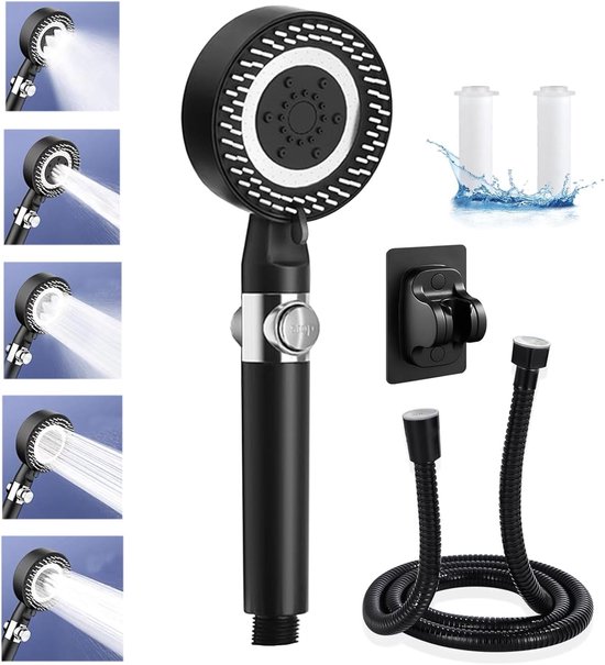 Douchekop met slang - hoge druk en waterbesparend - 1 stuk | bol