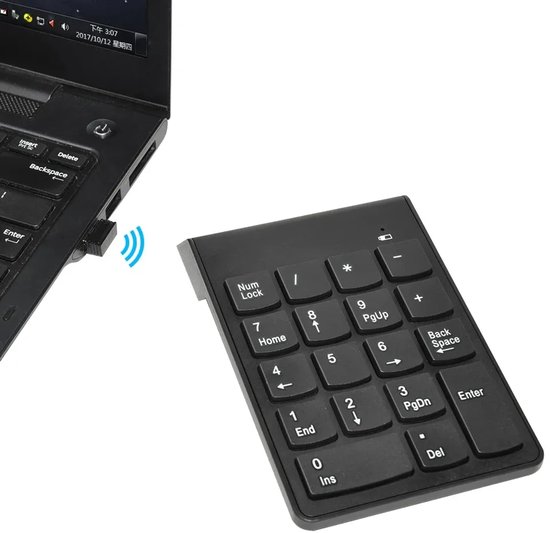 2.4G Draadloos Numeriek Toetsenbord – USB Cijfertoetsenbord – Mini ...
