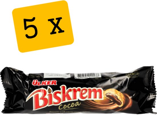 Ülker Biskrem 5 x 100g – Koekjes met Chocoladevulling | Turkse Snack ...