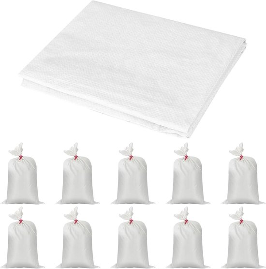 10 stuks geweven polypropyleen zakken - 80 x 50 cm - graanzakken en ...