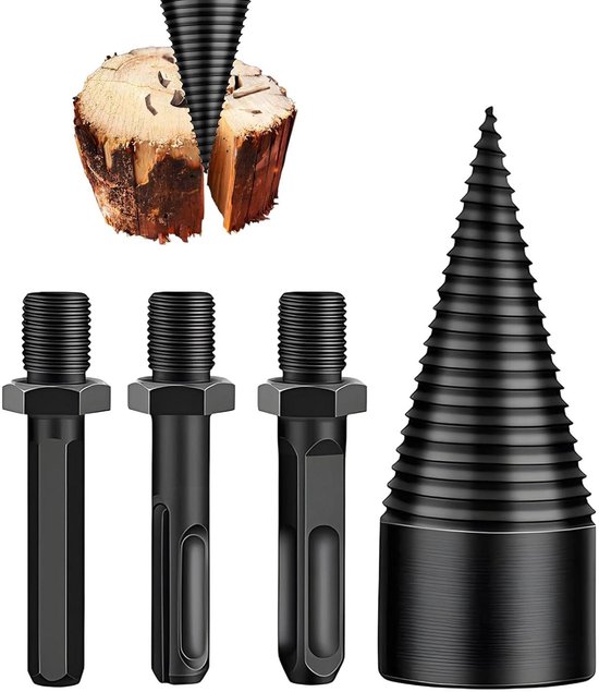 Allecto Plus - Houtkliever Boorbit 32 mm met 3 Stuks Boorhefbomen ...