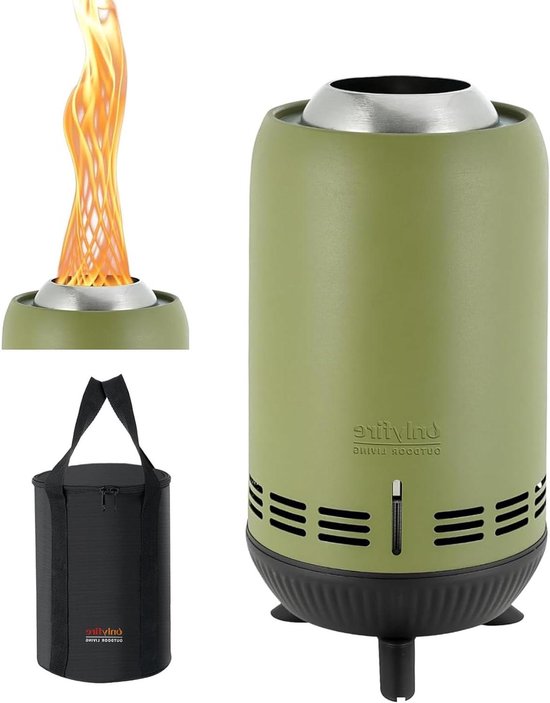 Tafelvuur Tafelblad Vuurplaats met Opbergtas Roestvrij Staal Vuurschaal ...