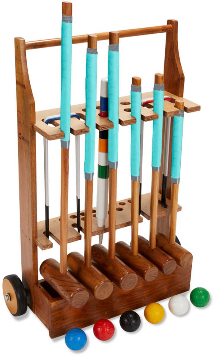 Ubergames - Tuin Croquet Set - Engels Tuinspel - 6-Persoons - Met ...
