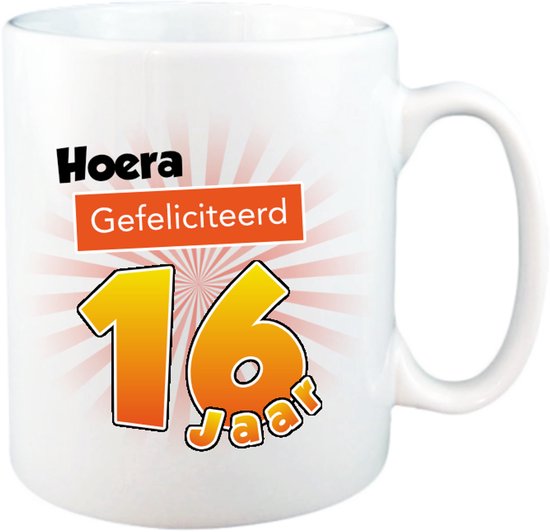 Mok 16 Jaar - Verjaardagscadeau 16 Jaar | bol