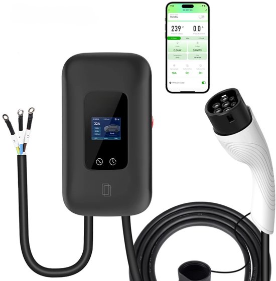 EV MONKEY wallbox 22 kw type 2 met App control | bol