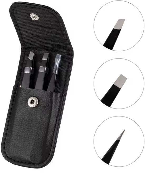 pincet set - Epileer set - 3-delig set - 3 pinnetjes - Verschillende ...