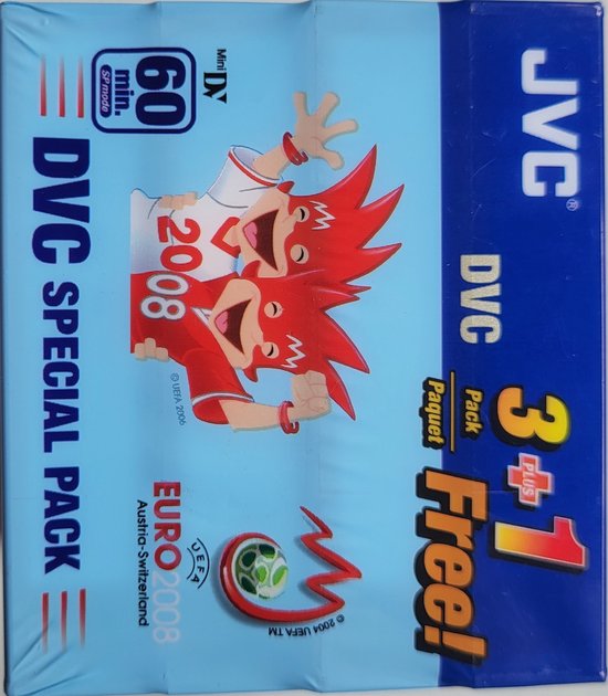 JVC DVC special pack 60 min SP mode: 3 + 1 GRATIS | bol