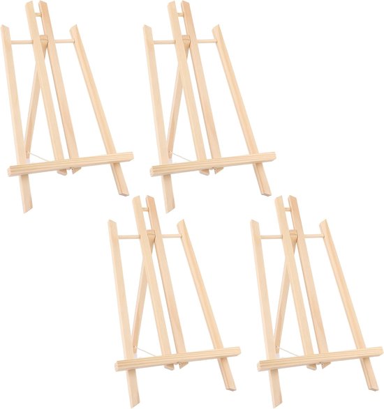 Houten ezel 4 stuks - 40 cm hoog - in hoogte verstelbaar - inklapbare ...