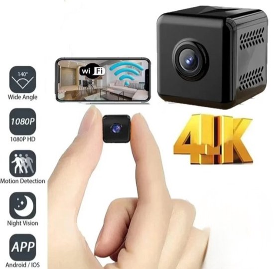 1080p Mini Beveiligingscamera Draadloos- Wifi Camera met ...