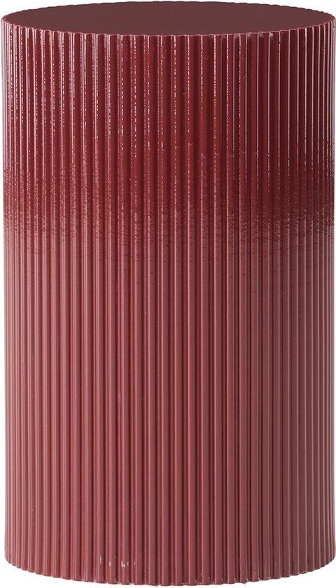 Nest living Asa Houten Bijzettafel Bordeaux Rood - Rond - Design - Ø 31 ...