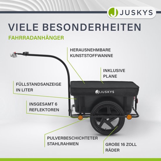 MKSS® Fietskar Bagage - Fietsaanhanger - Aanhangwagen Fiets - 90L | bol