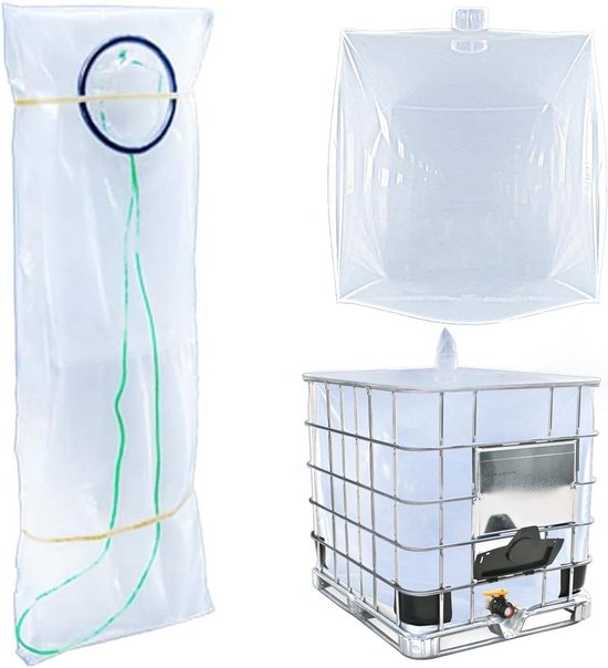 IBC Water Storage Barrel Liner Bags 275 Gallon 1000 Liter Rain Barrel ...