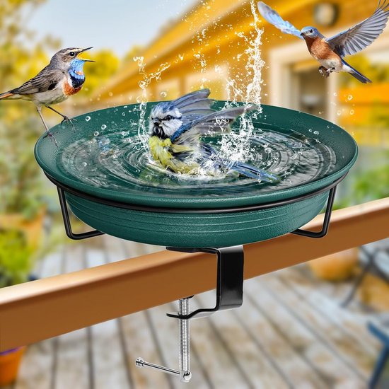 Famanu Vogelbad, vogelbad, balkon, grote balkonleuning, tuin, modern ...