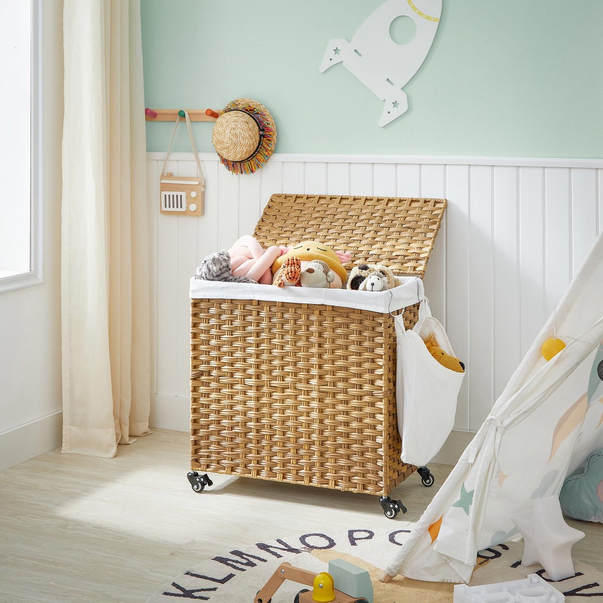 Wasmand - Wasmanden - Wassorteerder - Wasbox - Wasmand 3 vakken - Met ...