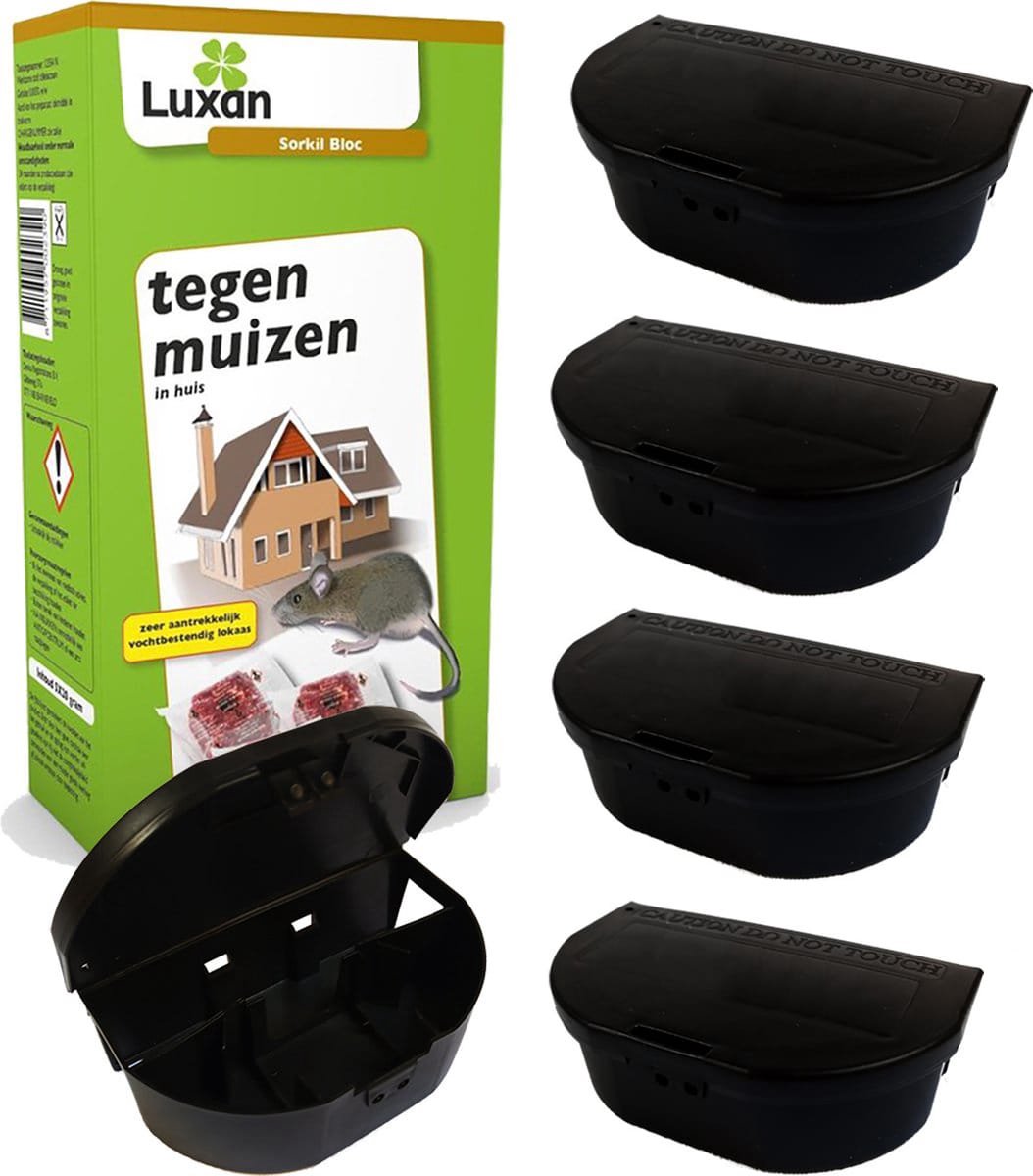 Luxan Sorkil Bloc muizengif pakket tegen muizen en ratten - Muizengif ...