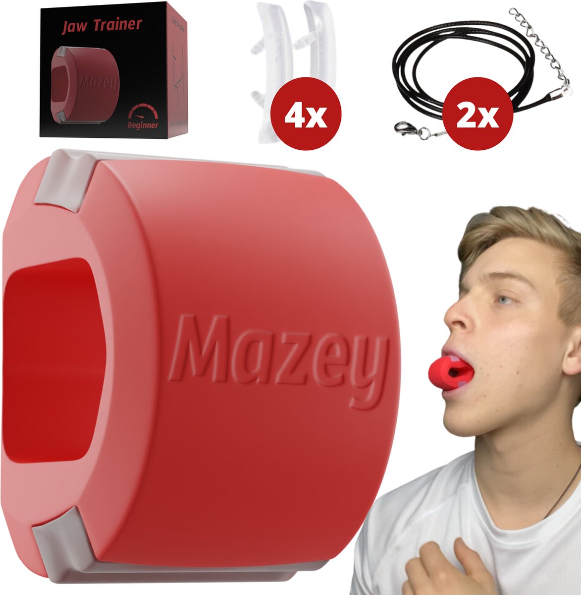 Mazey Jawline Trainer - Jawline Trainer 80% Stronger - Jaw Trainer for ...